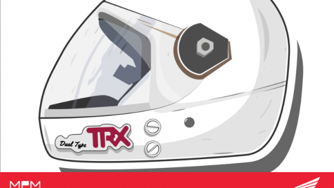 Honda Community - Mengintip Sejarah Helm Honda TRX: Helm Legendaris ...